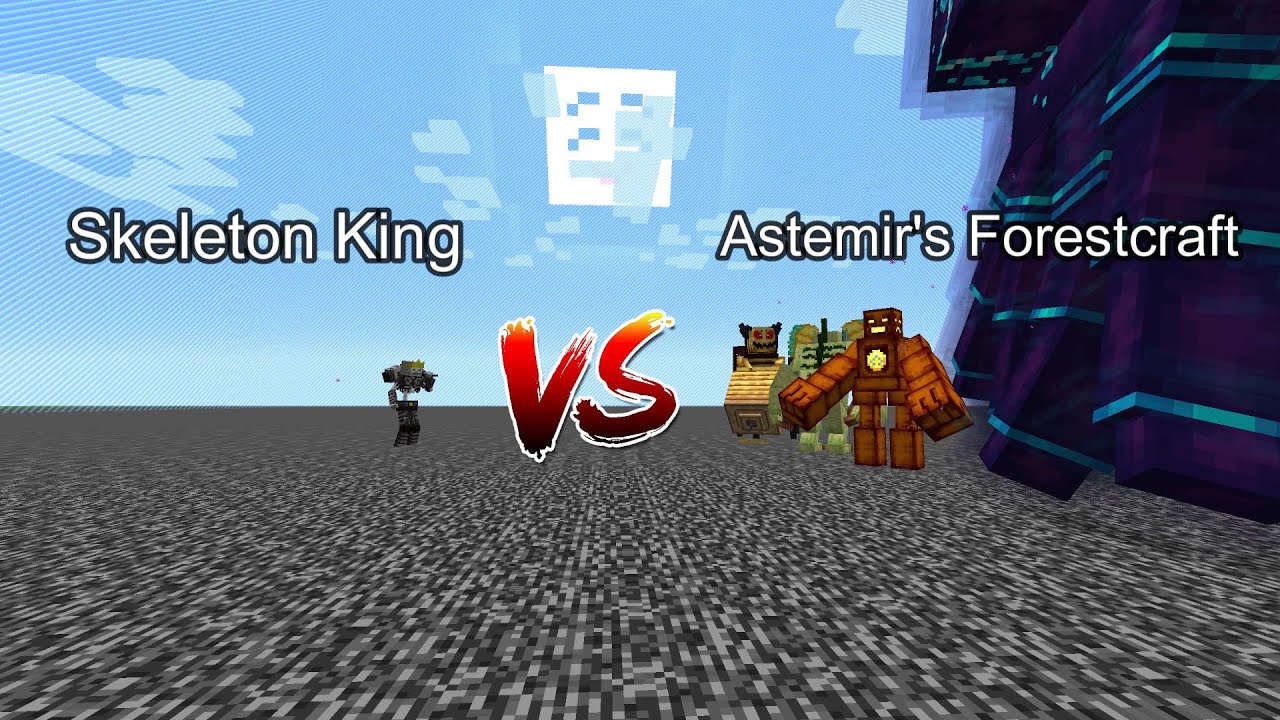 Skeleton King vs Astemir's Forestcraft Minecraft Mob Battle - YouTube
