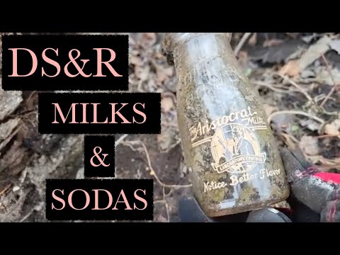 Dump Digging for OLD Glass Milk & Soda Bottles - Awesome Finds Digging at a Local Bottle Dump ...