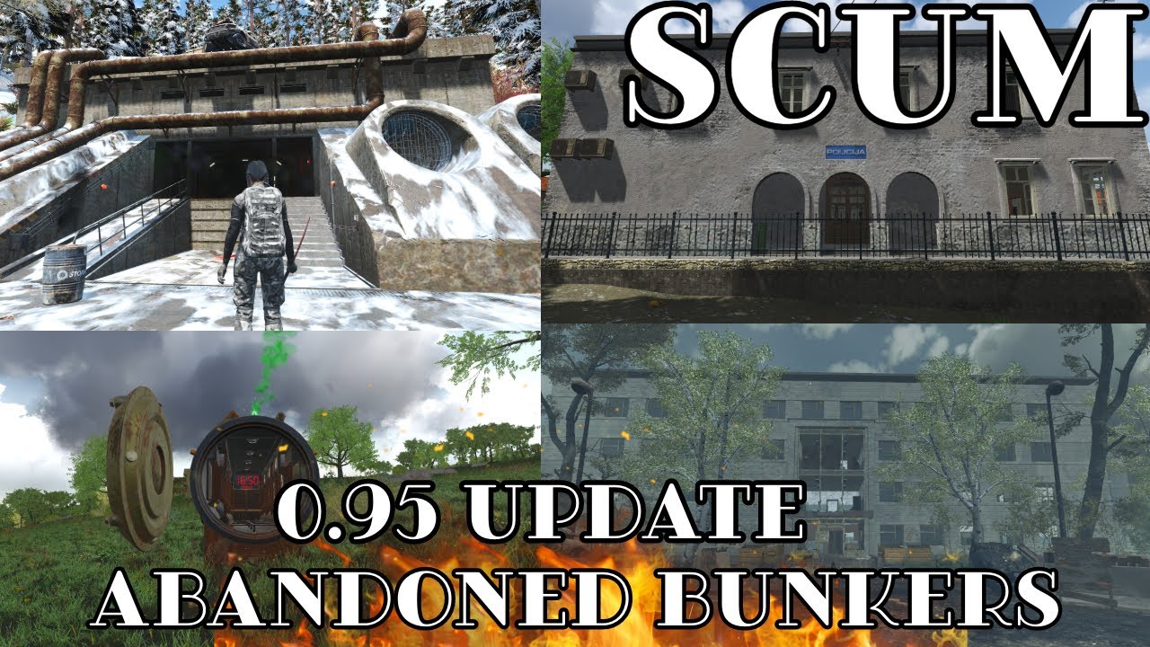 Scum 0.95 New abandoned bunker system - YouTube