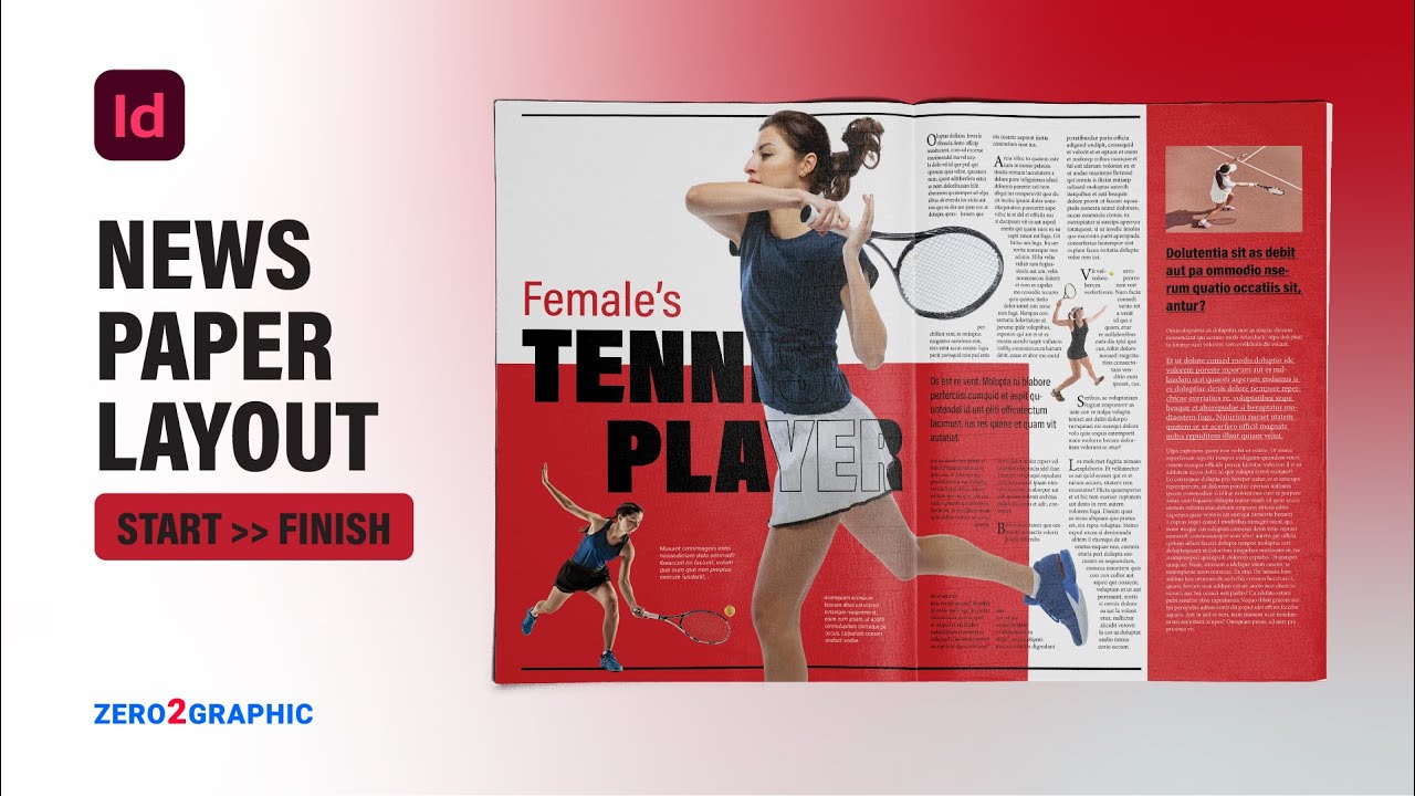 How to News Paper Layout design in Adobe InDesign CC - YouTube