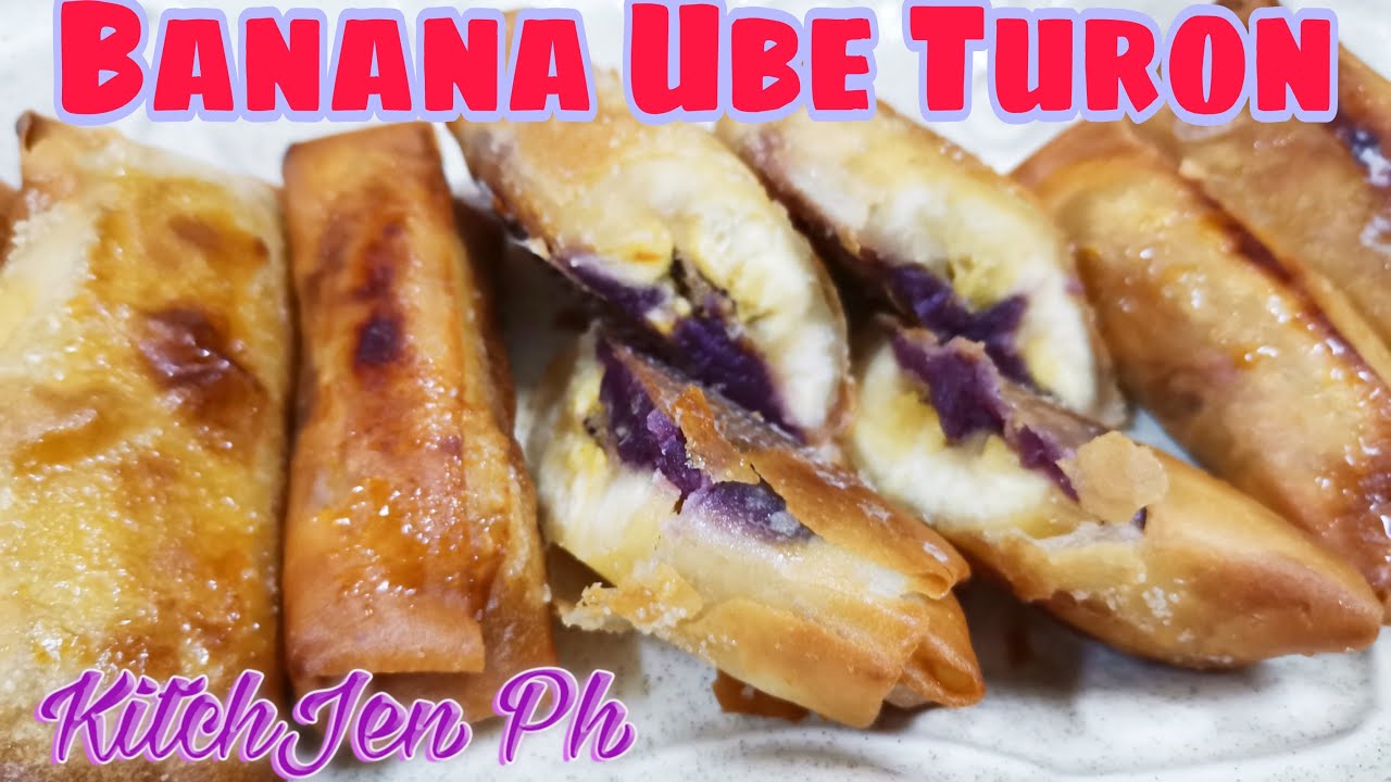 BANANA UBE TURON RECIPE/ HOW TO MAKE DELICIOUS BANANA UBE TURON/ KItch ...