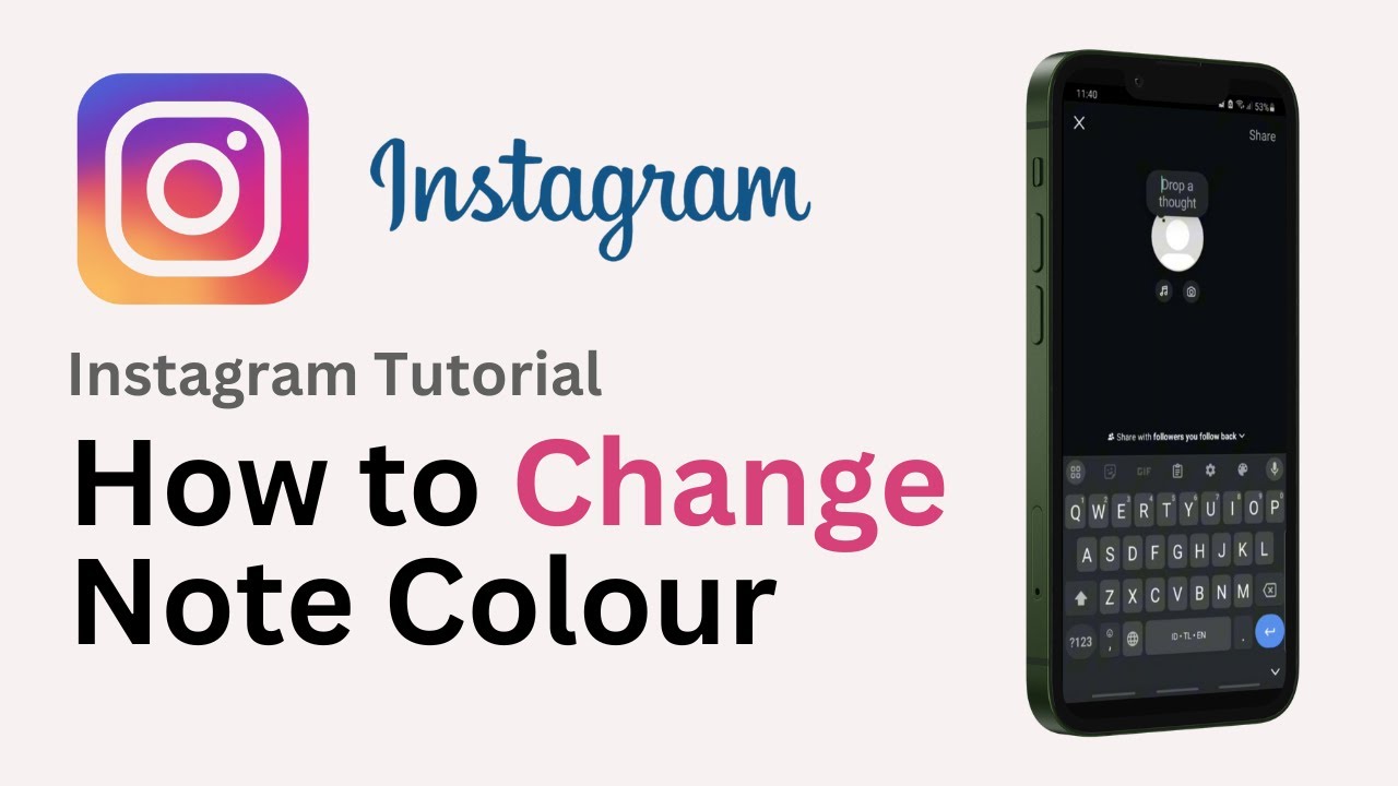 How to Change Note Colour on Instagram (2024 Update) - YouTube