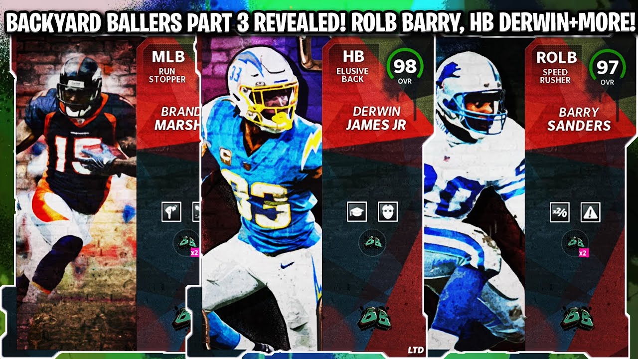 BACKYARD BALLERS PART 3 REVEALED! ROLB BARRY SANDERS, HB DERWIN, AND ...