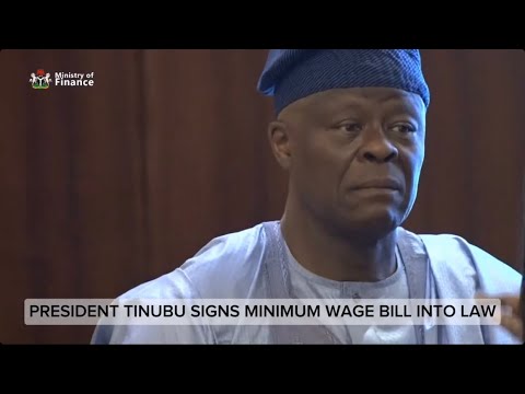 Finance Minister Wale Edun, with Pres. Tinubu & Other Leaders, signed ...