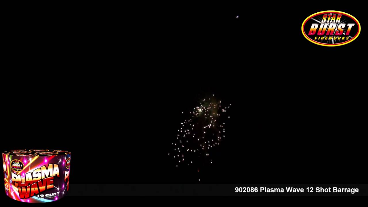 Pyro Magic Fireworks - 902086 Plasma Wave 12 Shot Barrage - YouTube