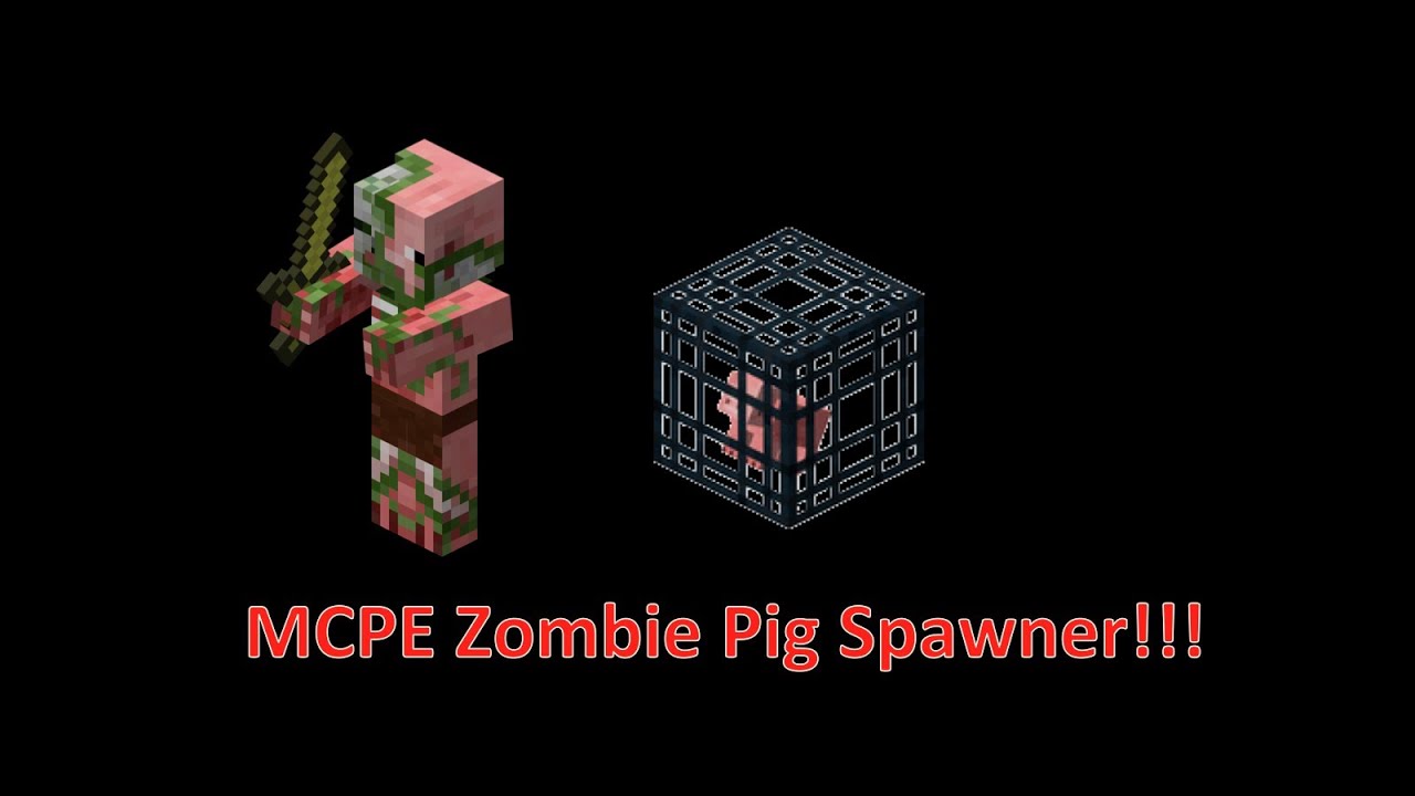 Minecraft PE Zombie Pig Spawner! (Jail Break) - YouTube