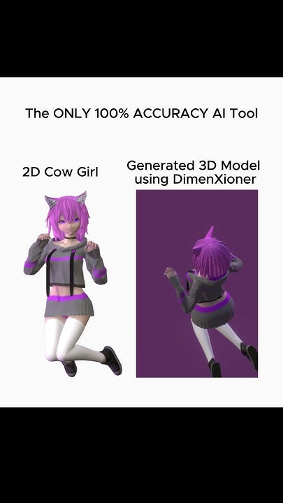 2D to 3D using AI model DimenXioner #3d #3dprinting #3dmodeling - YouTube
