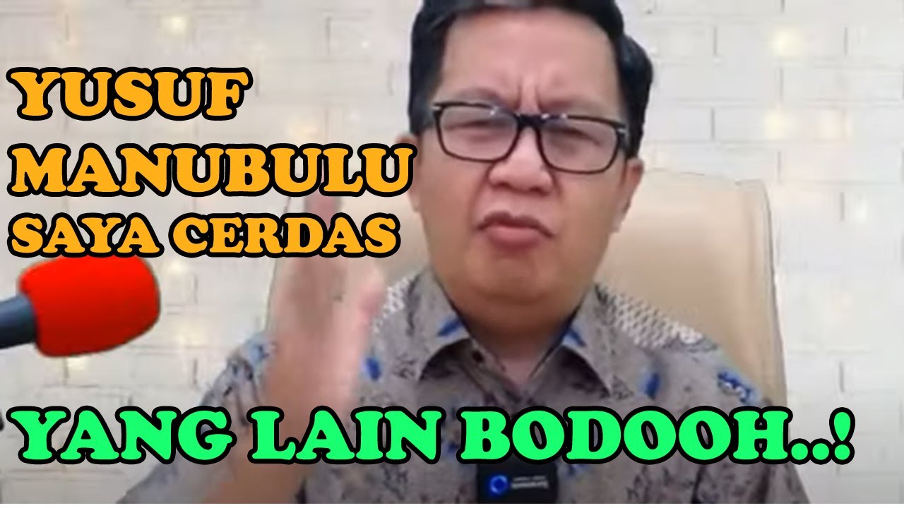 INILAH YANG MEMBUAT YUSUF MANUBULU TIDAK DISUKAI OLEH PENDETA DAN UMAT ...