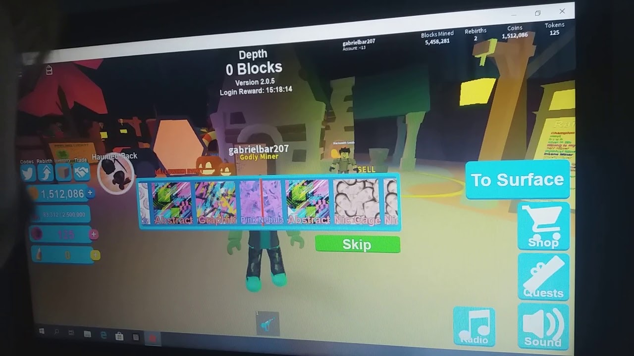 Roblox mining simulator: Opening crates!!!! - YouTube