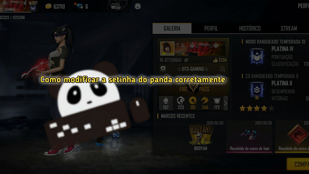 Como modificar seta do panda mouse pro sem errar o tamanho (2021) - YouTube