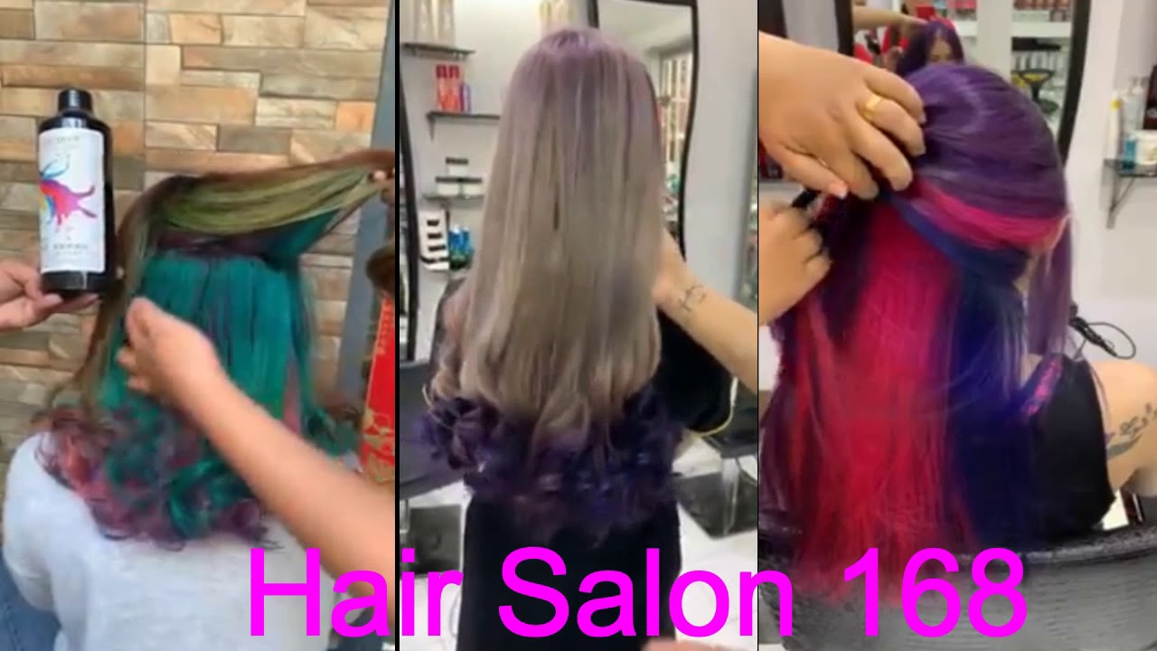 Hair Salon 168 , How To Dry Hair Color 3d Mix colour - YouTube