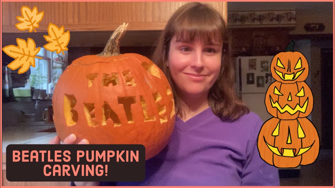 Carving a Beatles Pumpkin for Halloween - YouTube