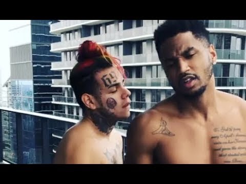6ix9ine Trey Songz Sing To Each Other With Their Shirts Off - YouTube