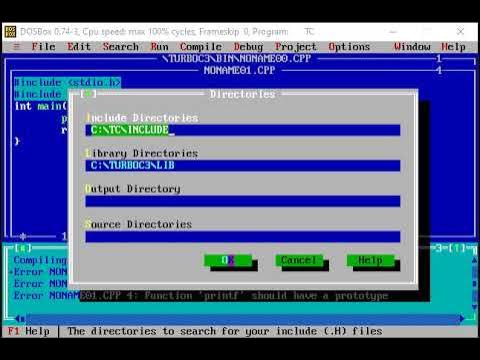 How to fix Unable to open include file STDIO H and CONIO H file in C program - YouTube