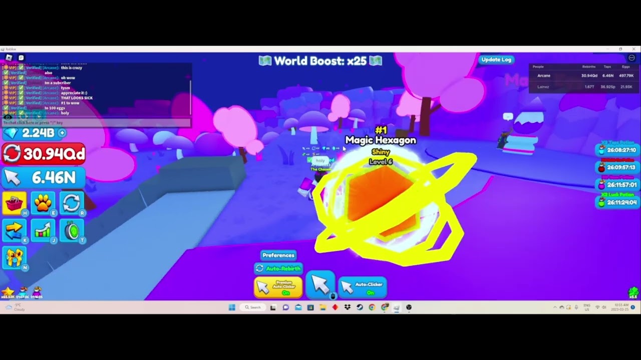 Showcasing The New SECRET in Tapping Masters(Magic Hexagon Shiny) - YouTube