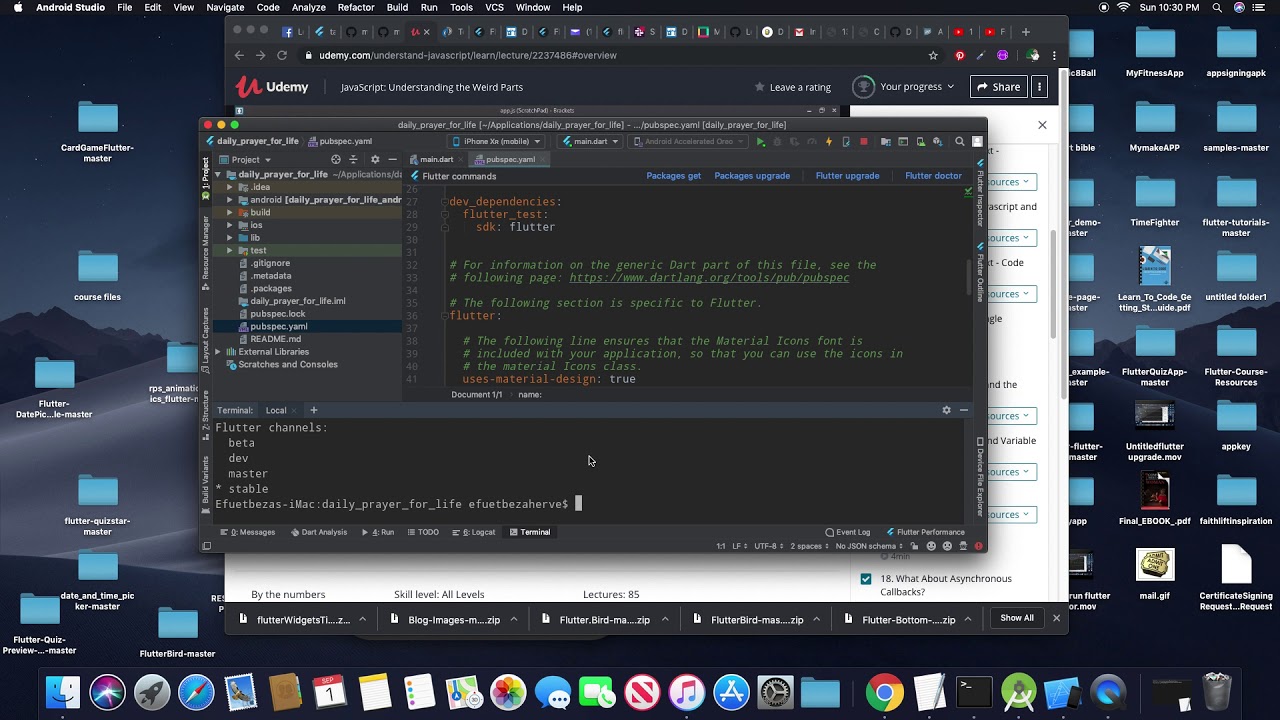HOW TO CHECK FLUTTER CHANNEL - YouTube