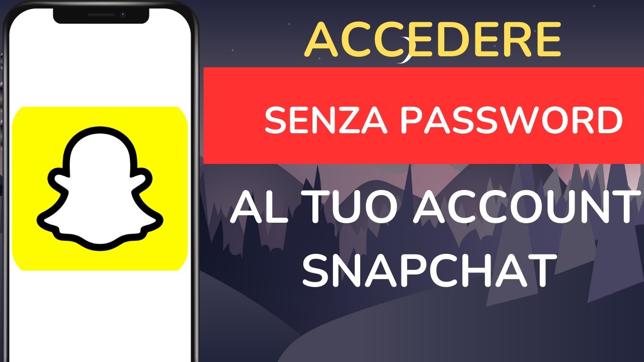 Come accedere al tuo account Snapchat senza password - YouTube