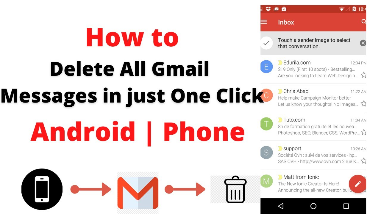 How To Delete All Gmail Messages At Once Phone Android YouTube How To Delete All Gmail Messages At Once Phone Android YouTube