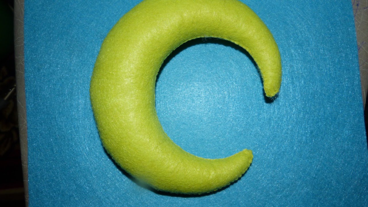 Create a Stuffed Felt Crescent Moon - DIY Crafts - Guidecentral - YouTube