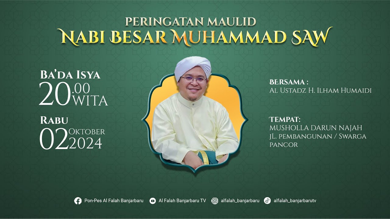 PERINGATAN MAULID NABI BESAR MUHAMMAD SAW | MUSHOLLA DARUN NAJAH JL ...