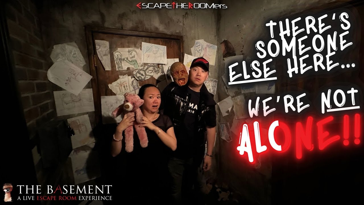 Trapped inside THE BASEMENT: A Live Escape Room Experience!! ARE WE ...