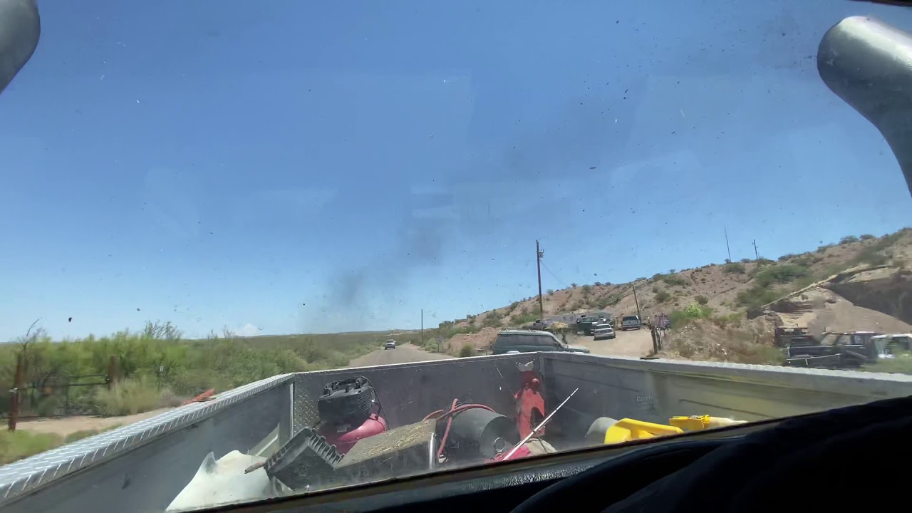 Blowing hay out the stacks - YouTube