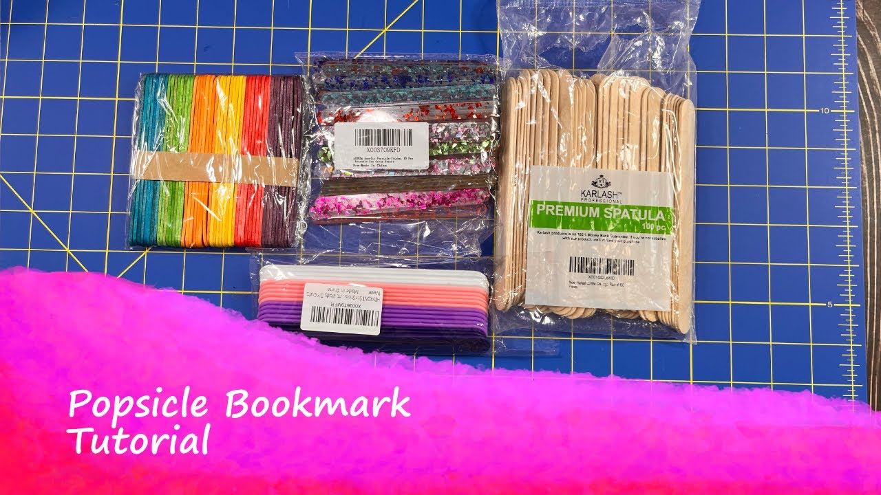 Popsicle stick Bookmark Tutorial - YouTube