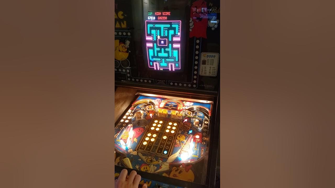Baby Pac-Man game play demonstration with LED Playfield Matrix - YouTube