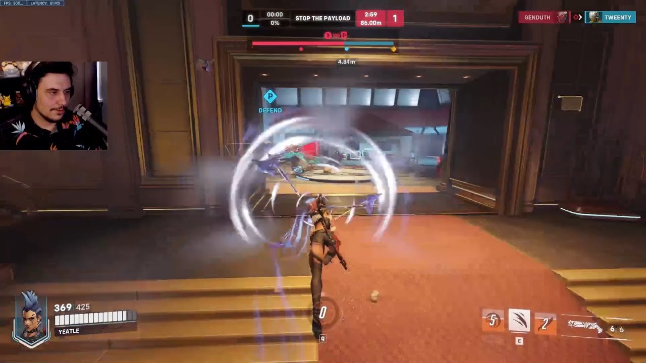 NEW HERO OW 2 JUNKER QUEEN ! YEATLE FIRST GAMEPLAY OVERWATCH 2 BETA ...