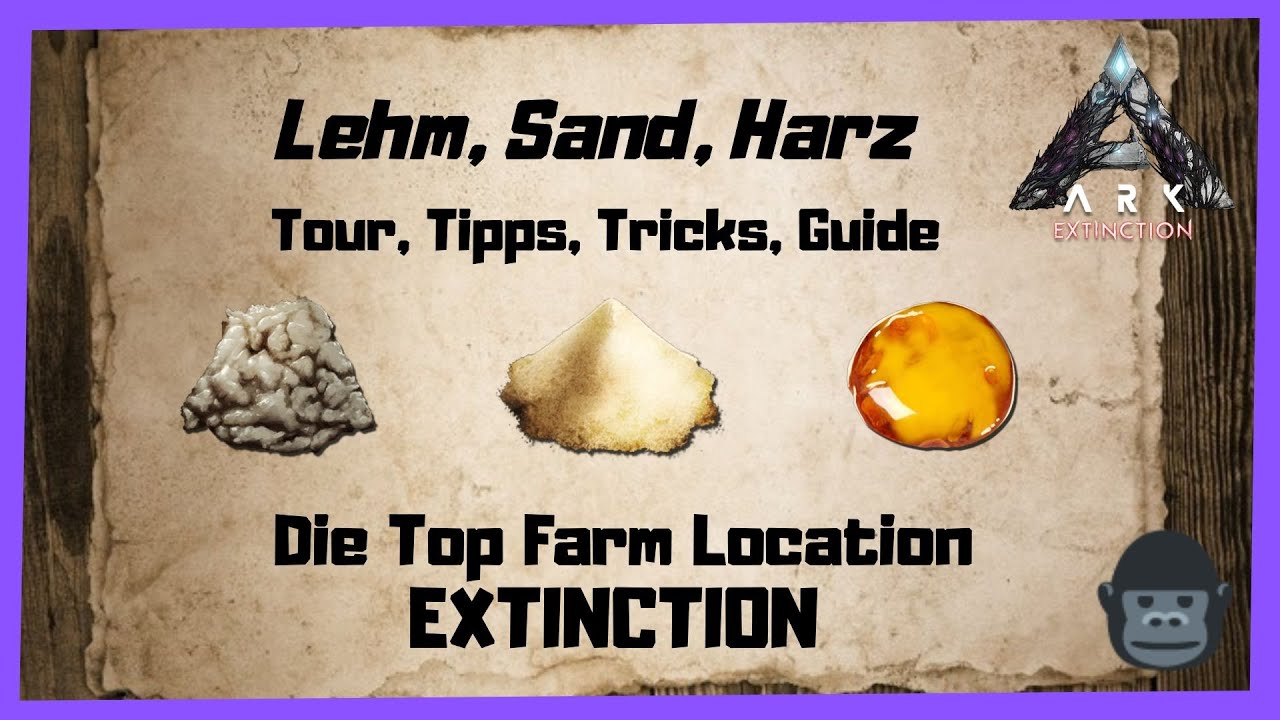 🦖ARK‬: Survival Evolved 🦖Sand , Lehm , Harz Top Farm Locations [INFO ...