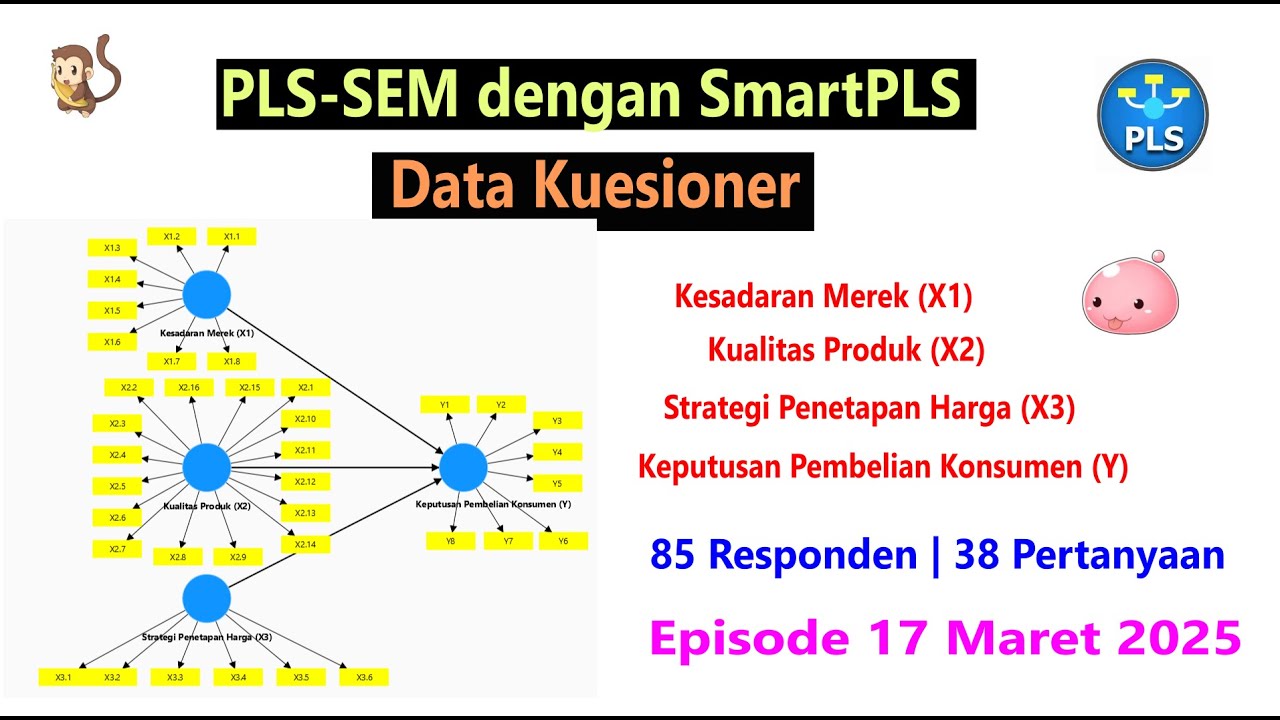 PLS SEM dengan SmartPLS, Berpengaruh Signifikan - YouTube
