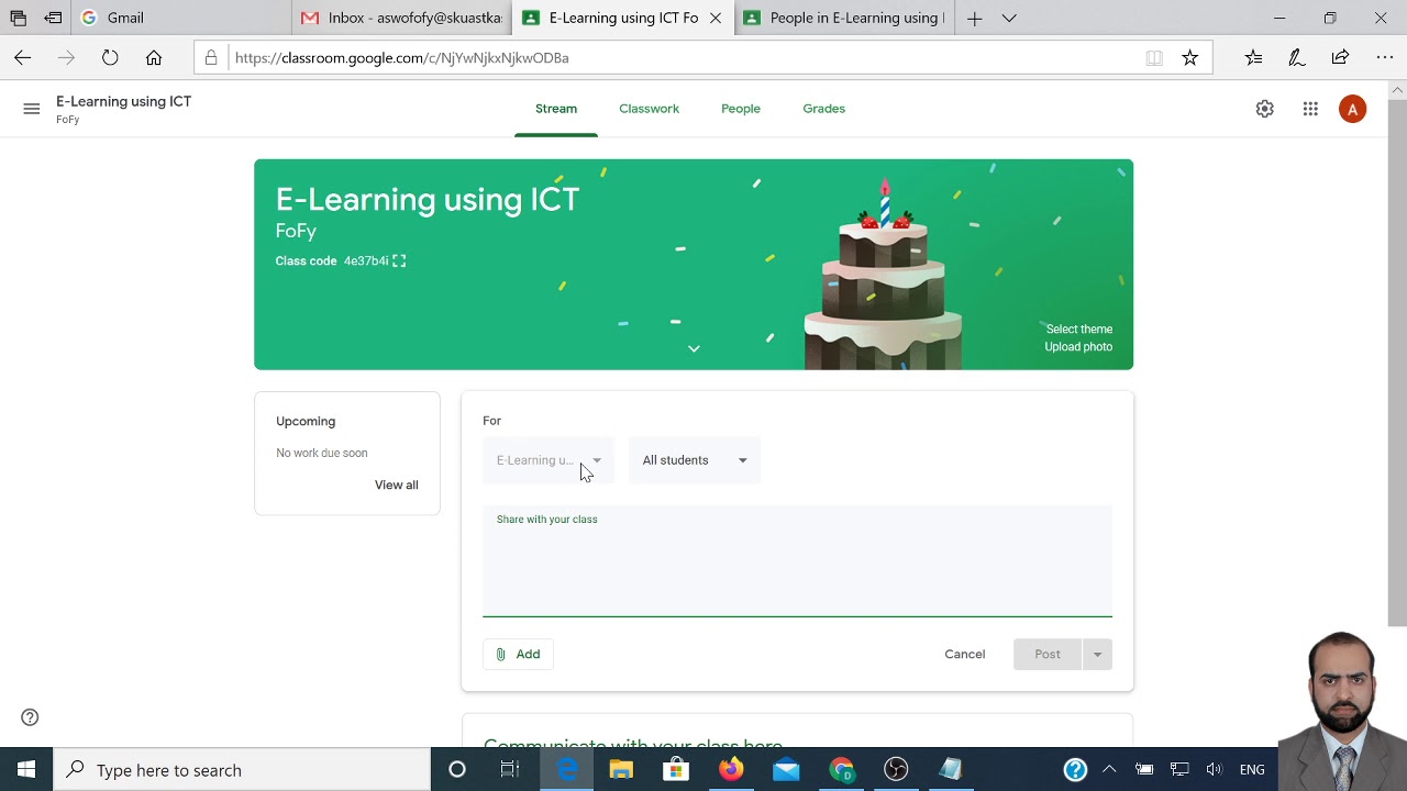 Google Classroom Tutorial for Creation of a online Class - YouTube