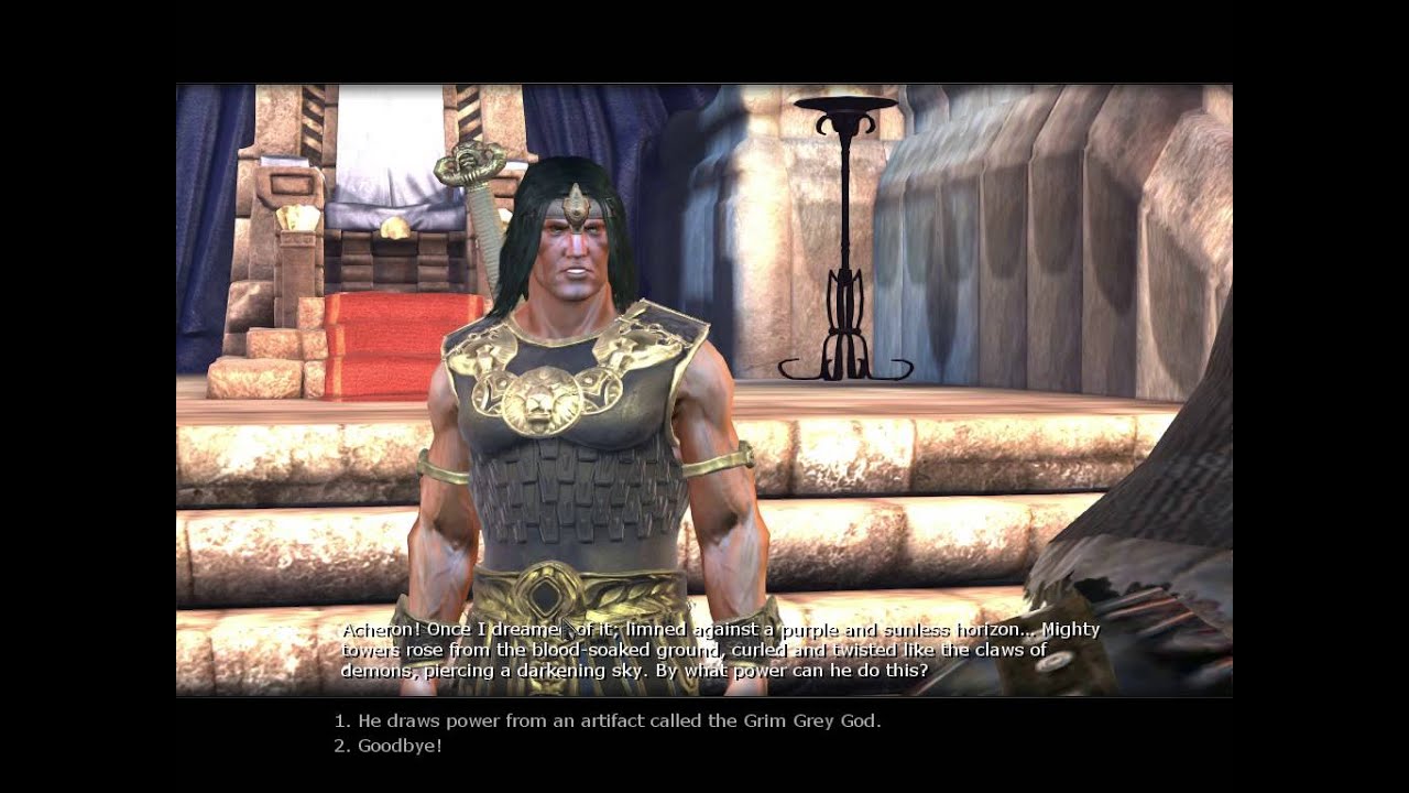 Age Of Conan : Unchained (herald of xotli meet King Conan) - YouTube