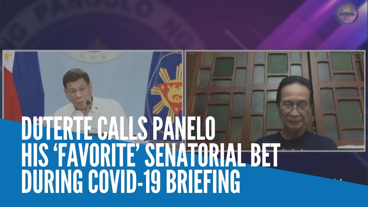 Duterte calls Panelo his ‘favorite’ senatorial bet during COVID-19 ...