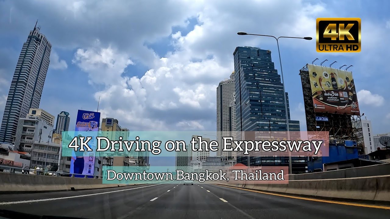 4K Driving Expressway in Bangkok, Thailand - YouTube