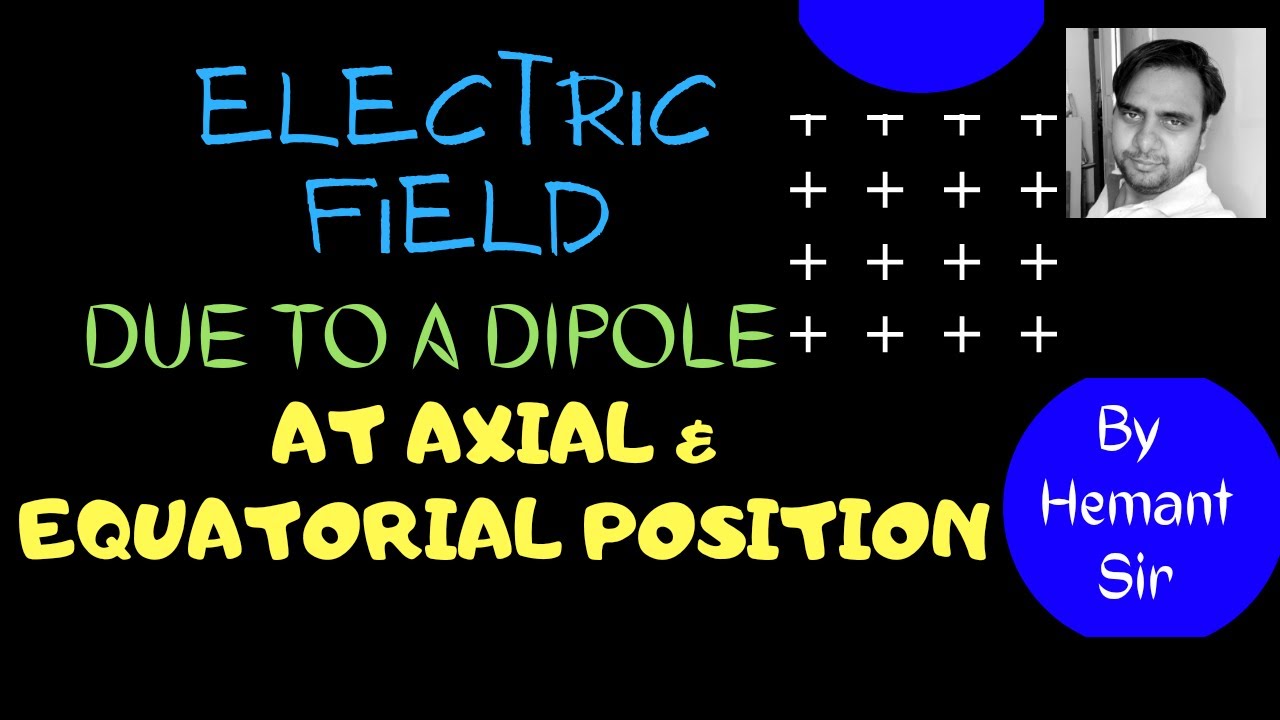 Electric field due to a dipole at an axial and equatorial position ...