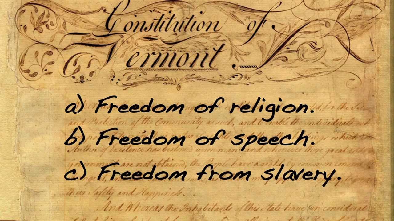 The Vermont Constitution Quiz 2 of 3 - YouTube