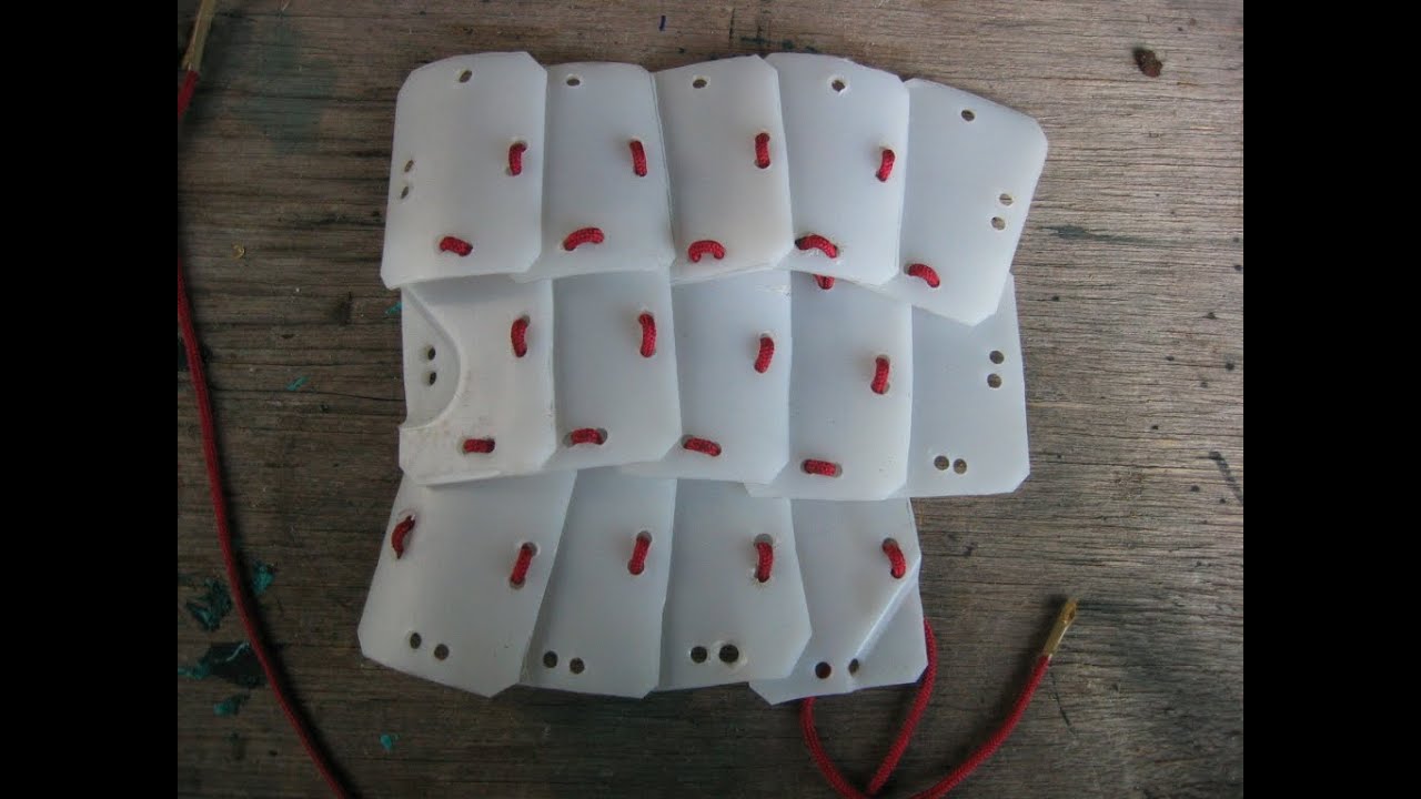 DIY.Lamellar armour made of recycled plastic material, for LARP grv ...