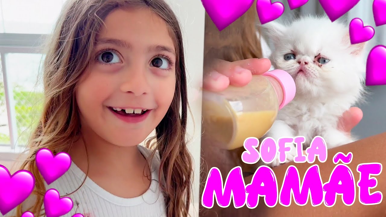 ROTINA DA MANHÃ DA BEBÊ GATO e sua mamãe Sofia - YouTube