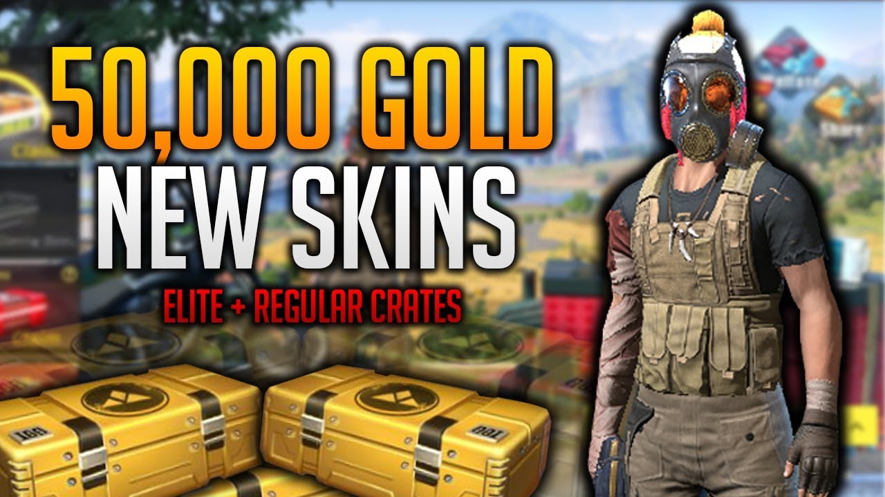I SPENT 50,000 GOLD ON NEW RULES OF SURVIVAL SKINS!! RoS Crate Opening ...