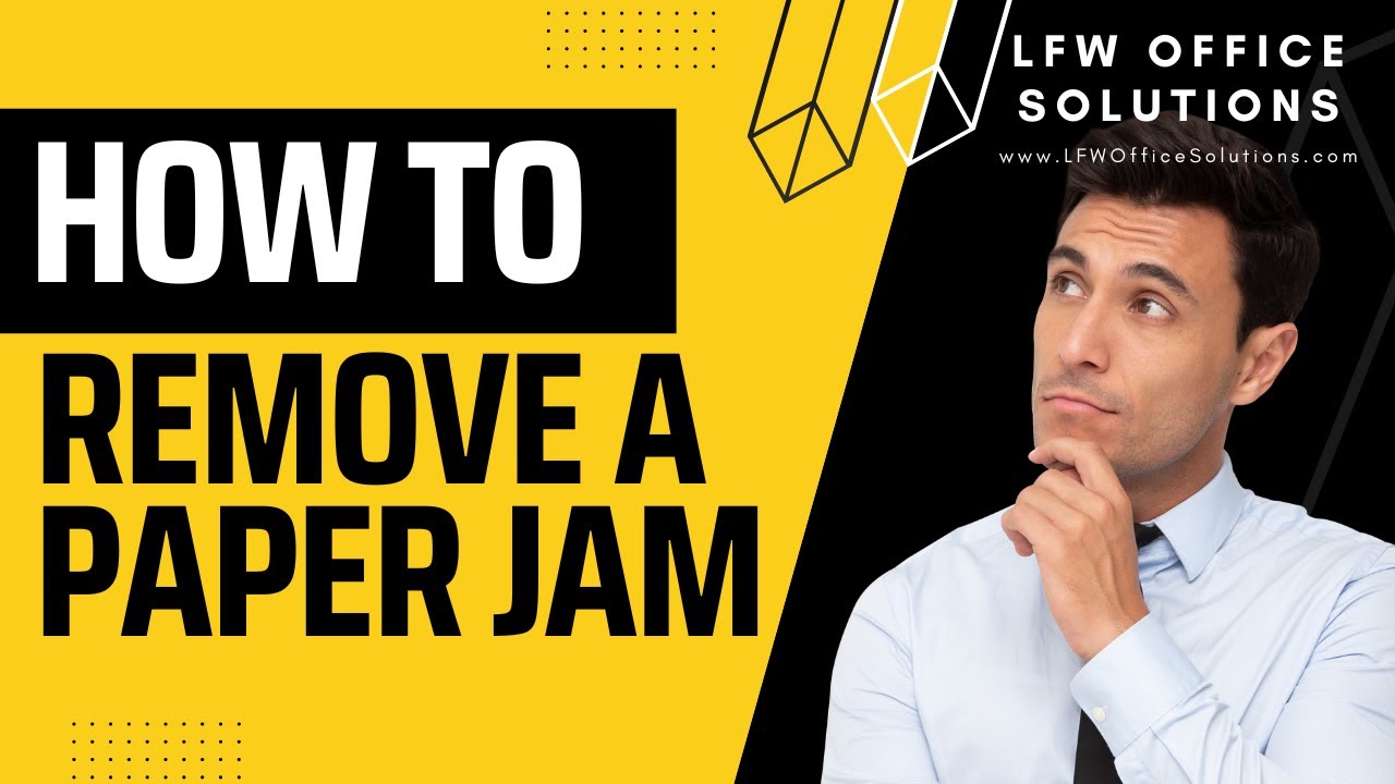 HOW TO REMOVE A PAPER JAM - YouTube