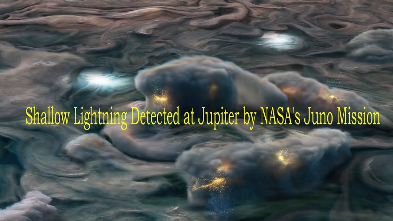 Shallow Lightning Detected at Jupiter by NASA's Juno Mission - YouTube
