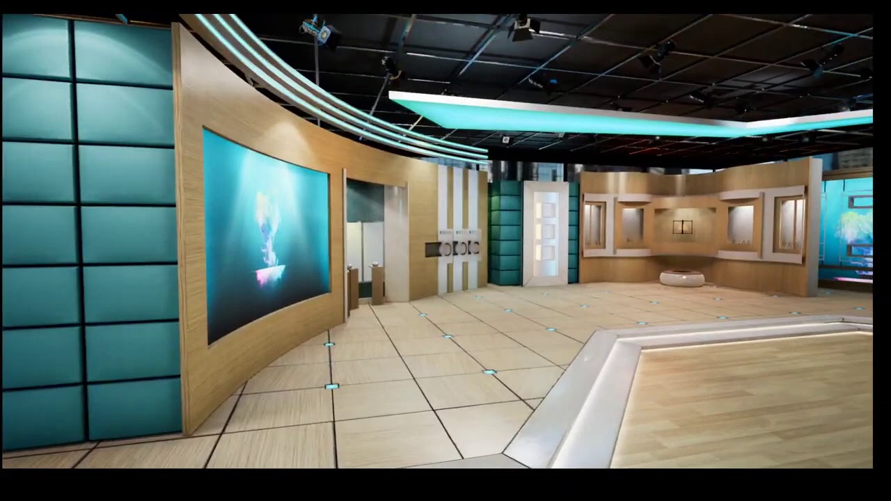 Virtual set morning show - YouTube