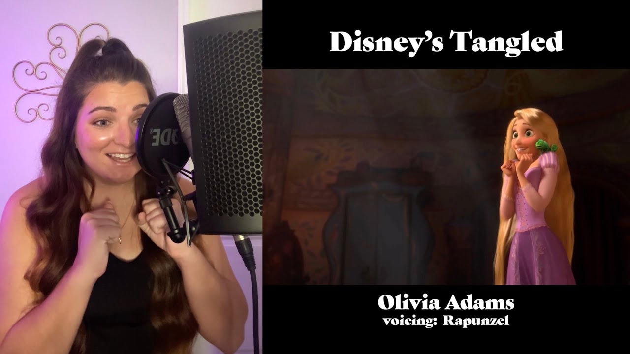 FULL SCENE: Voice Acting Rapunzel from Tangled 💜☀️🍳 - YouTube