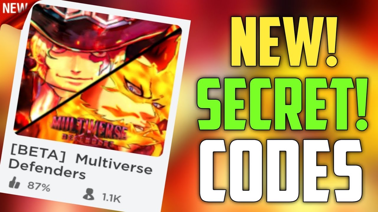 FUTURE CODES!! | *NEW* ROBLOX MULTIVERSE DEFENDERS CODES 2023! (BETA) - YouTube