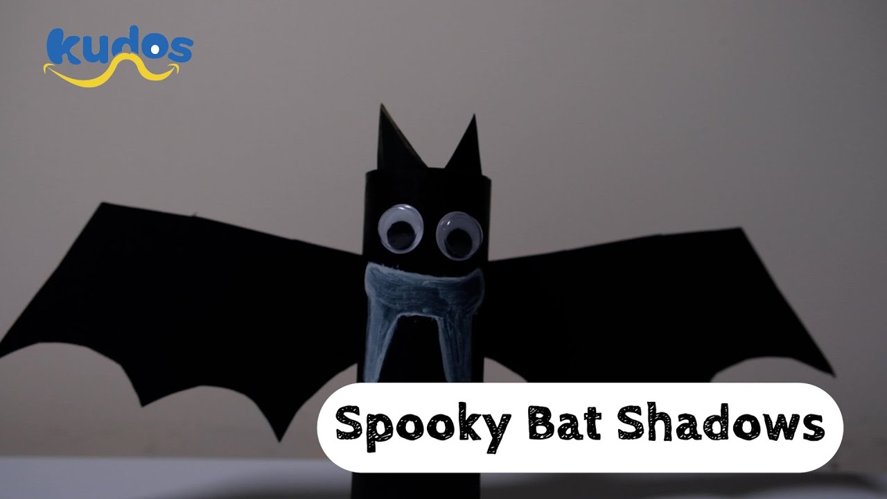 Fun and Easy DIY Project for kids - [Spooky Bat Shadows] 🎨👻🦹🏻‍♀️🎃 - YouTube