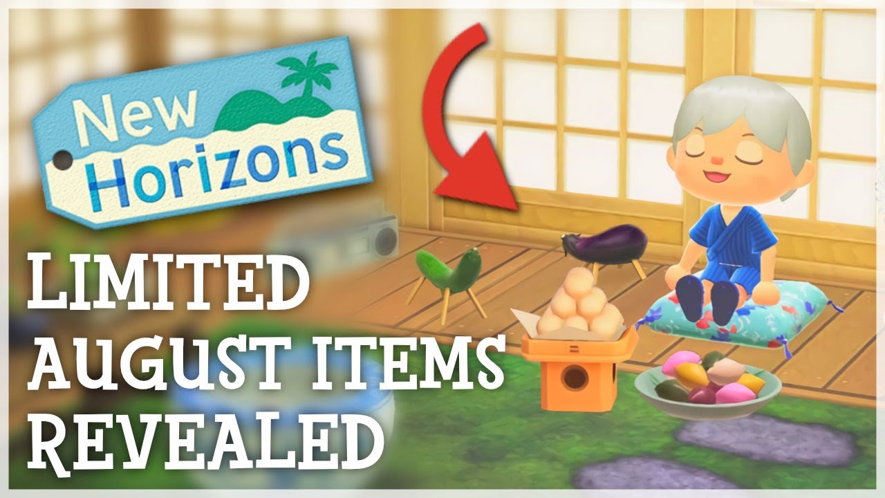 Animal Crossing New Horizons - 9 LIMITED August Items REVEALED (ACNH 1. ...