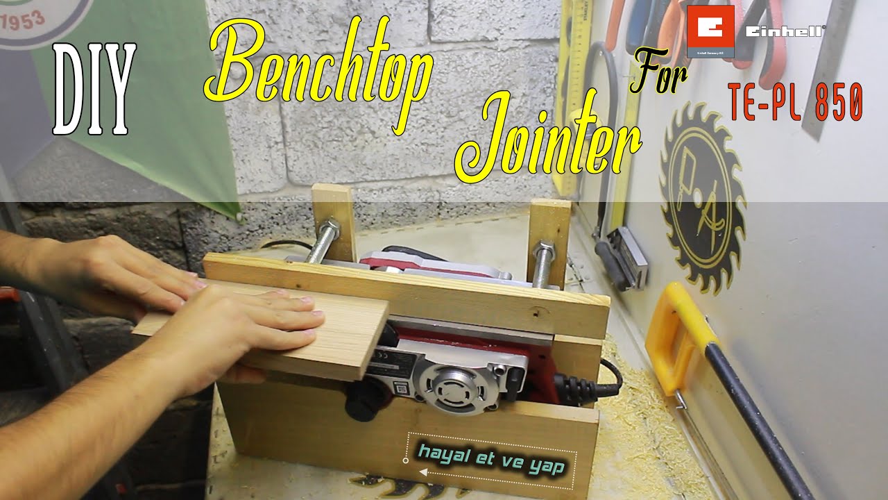 💯Elektrikli Planya Tezgahı Nasıl Yapılır *DIY Benchtop Jointer* [For ...
