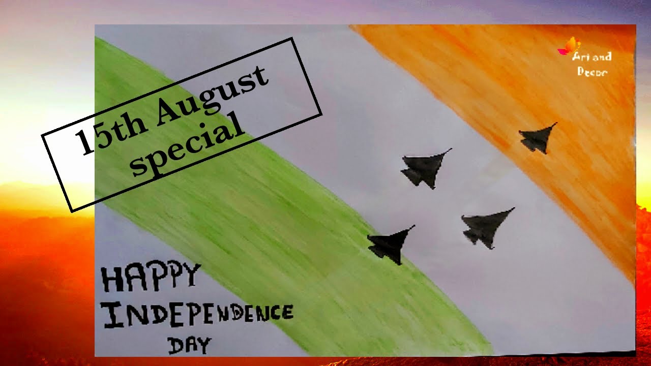 Independence Day Drawing|Easy Drawing For Beginners|15 August Drawing ...
