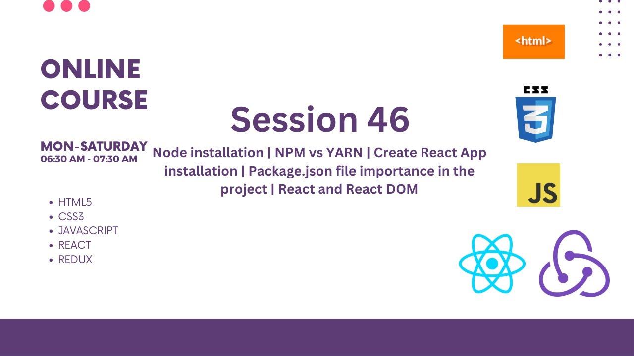 Web Development Training In Telugu Node Installation Npm Vs Yarn Session 46 Youtube